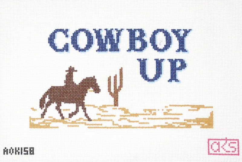 Ann Kaye Needlepoint Cowboy Up – Erica Wilson