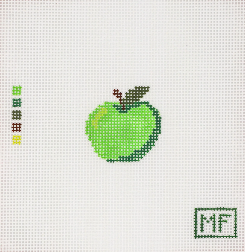 Meg Francez Needlepoint Green Apple Mini – Erica Wilson