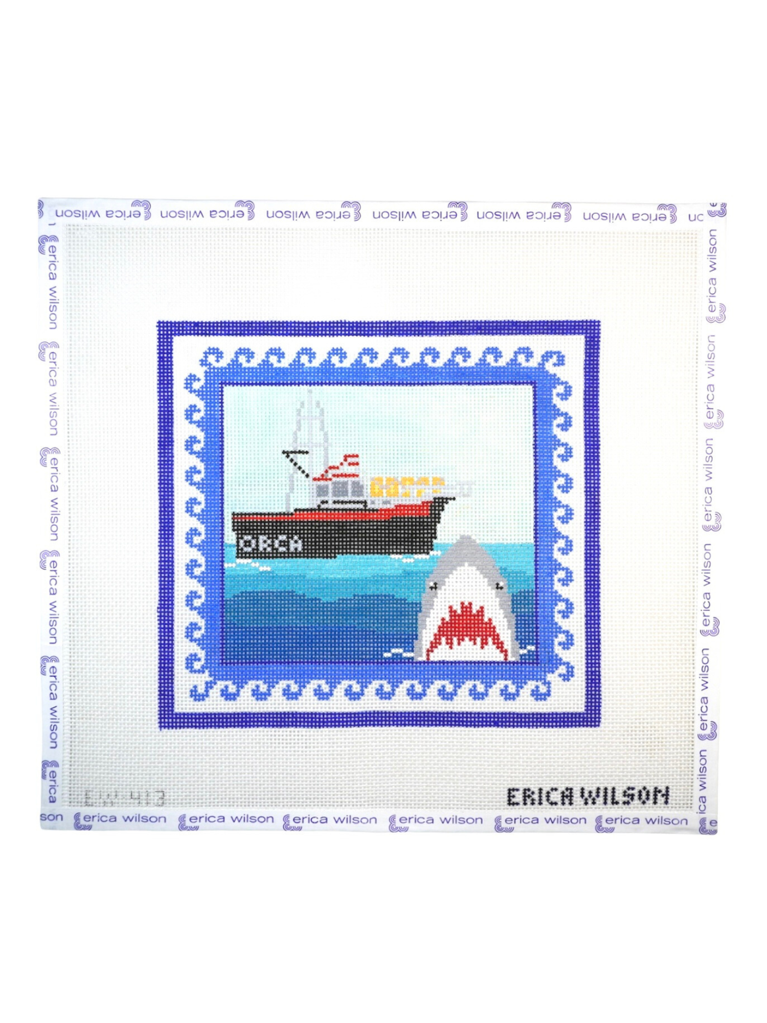 Erica Wilson Needlepoint Jaws Boat