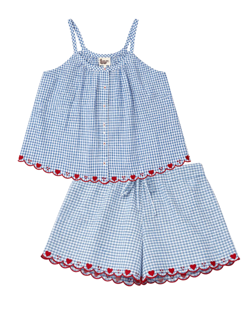 Erica Wilson Gingham Nicky Shorts