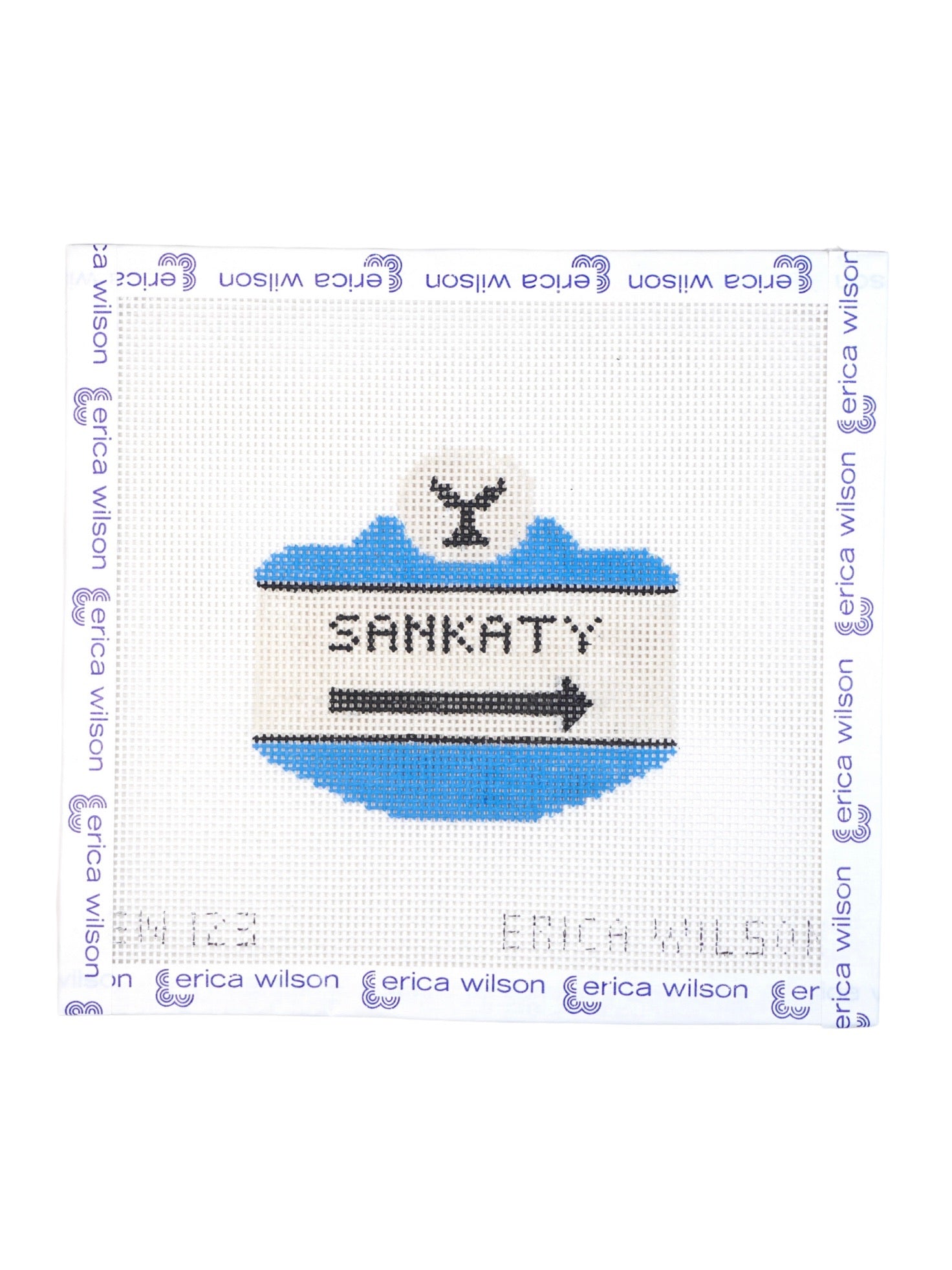 Erica Wilson Signs Around Nantucket Needlepoint Canvas