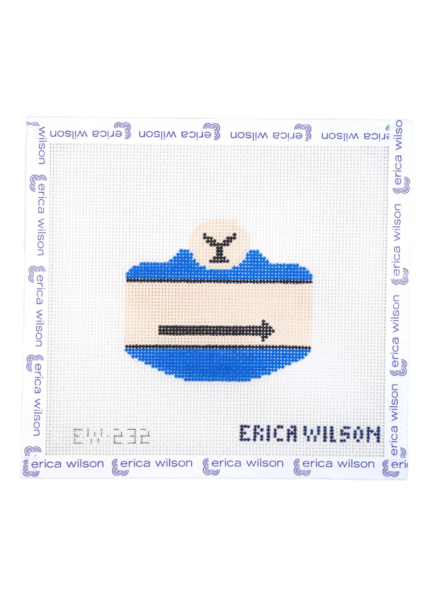 Erica Wilson Signs Around Nantucket Needlepoint Canvas