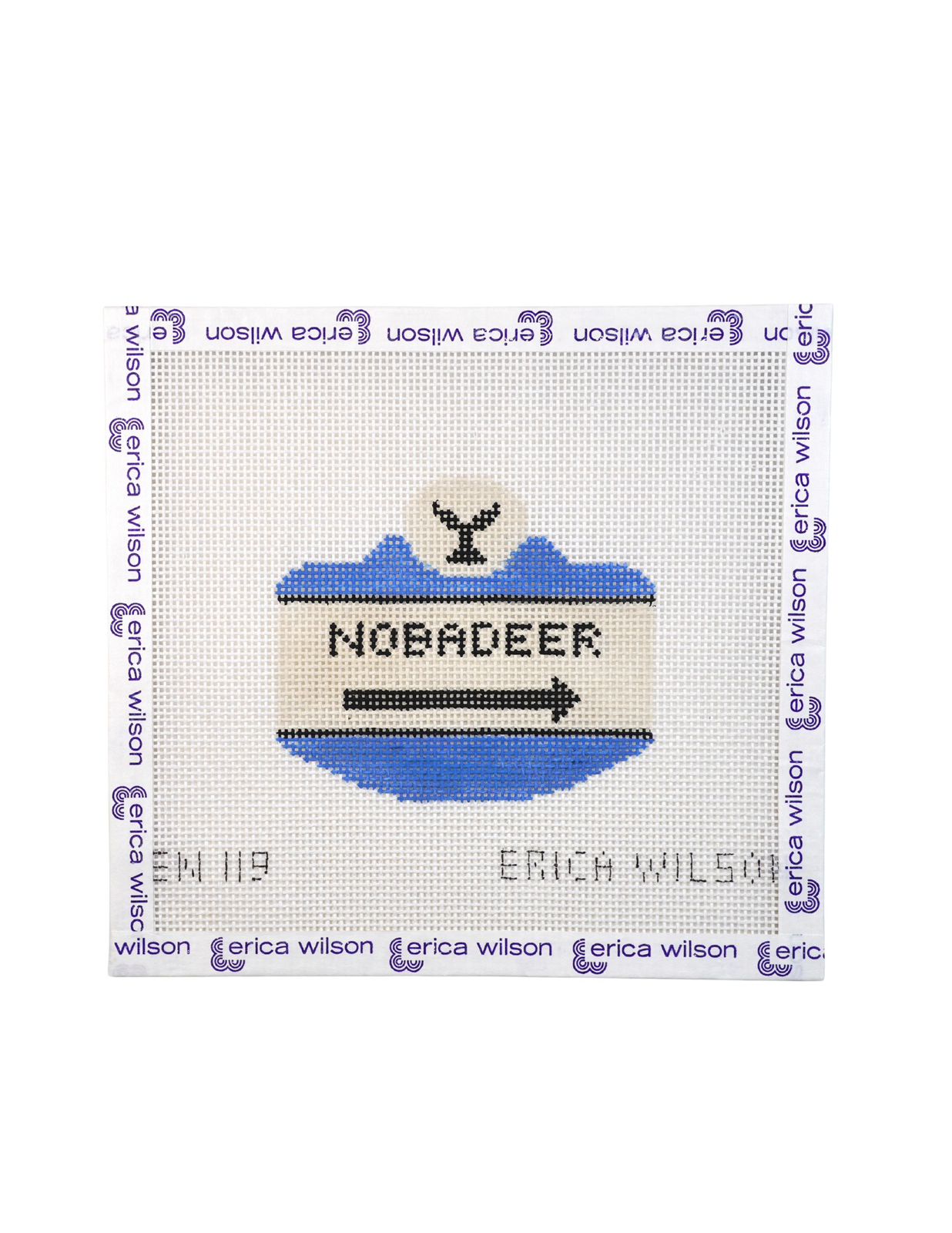 Erica Wilson Signs Around Nantucket Needlepoint Canvas