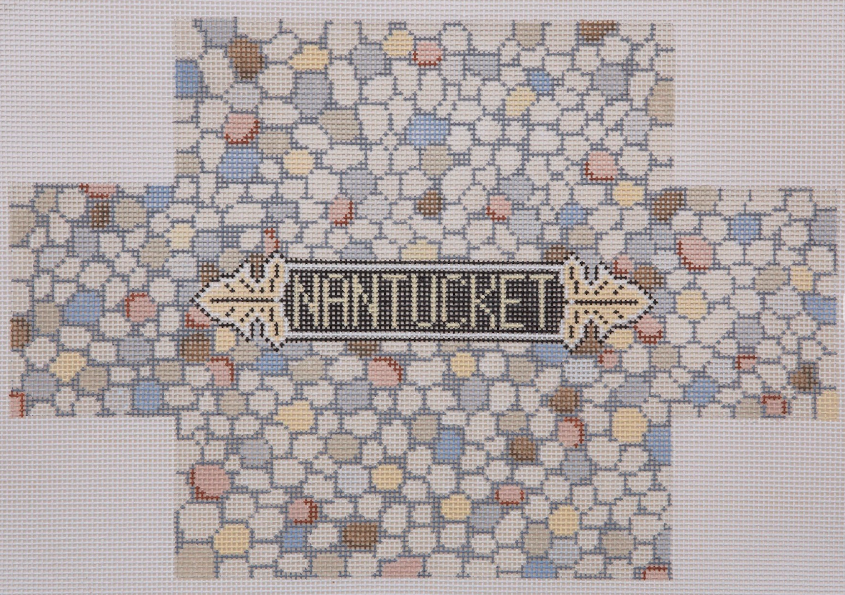 Erica Wilson Cobblestone Brick Nantucket Needlepoint Canvas